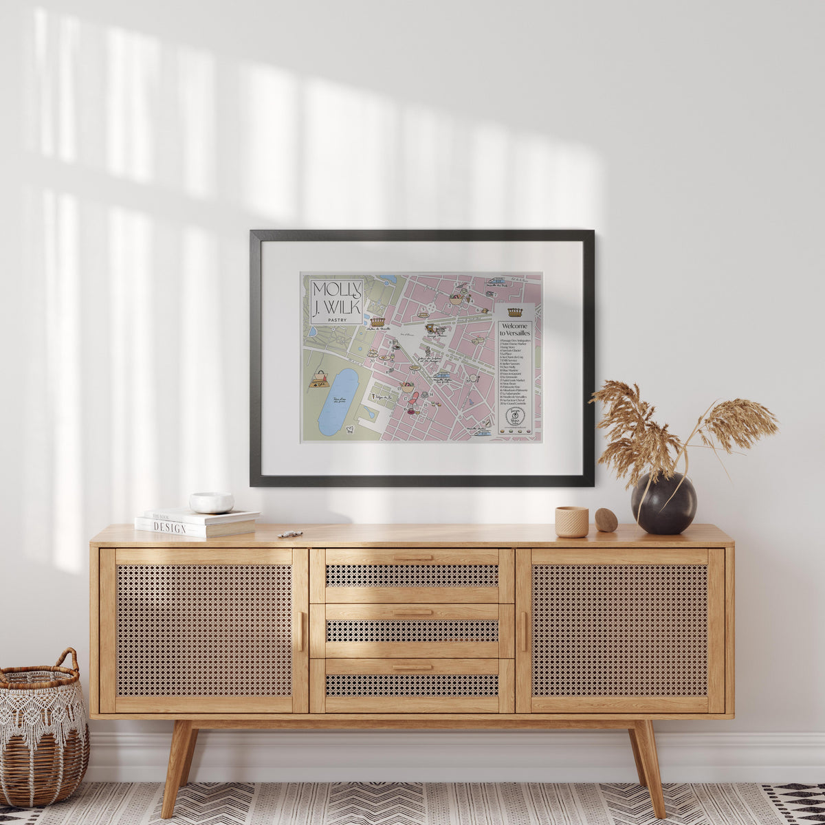Map of Versailles Art Print - Molly J Wilk X Sonja Bajic Studio – SonjaBajicStudio